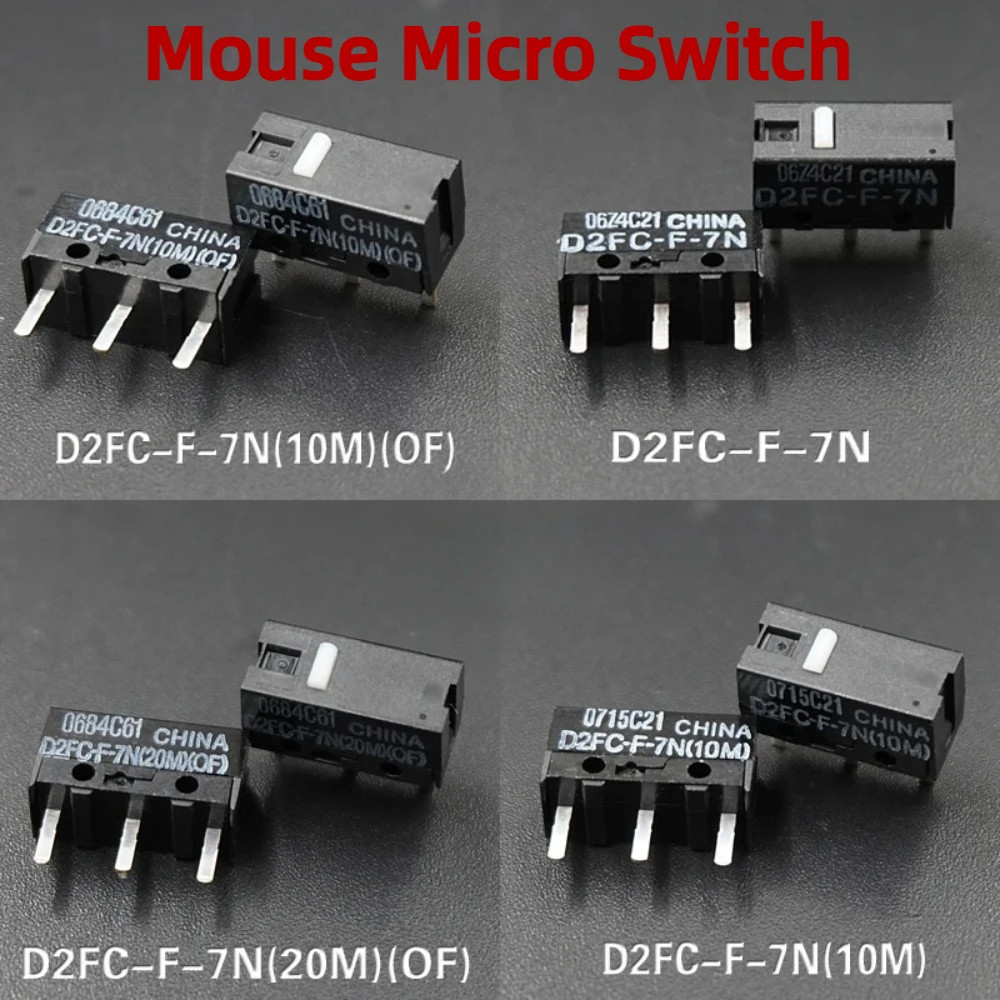 Jual 2Pcs Mouse Micro Switch D2FC-F-7N 10M 20M OF for Logitech Mouse Microswitch D2FC-F-K 50M ...