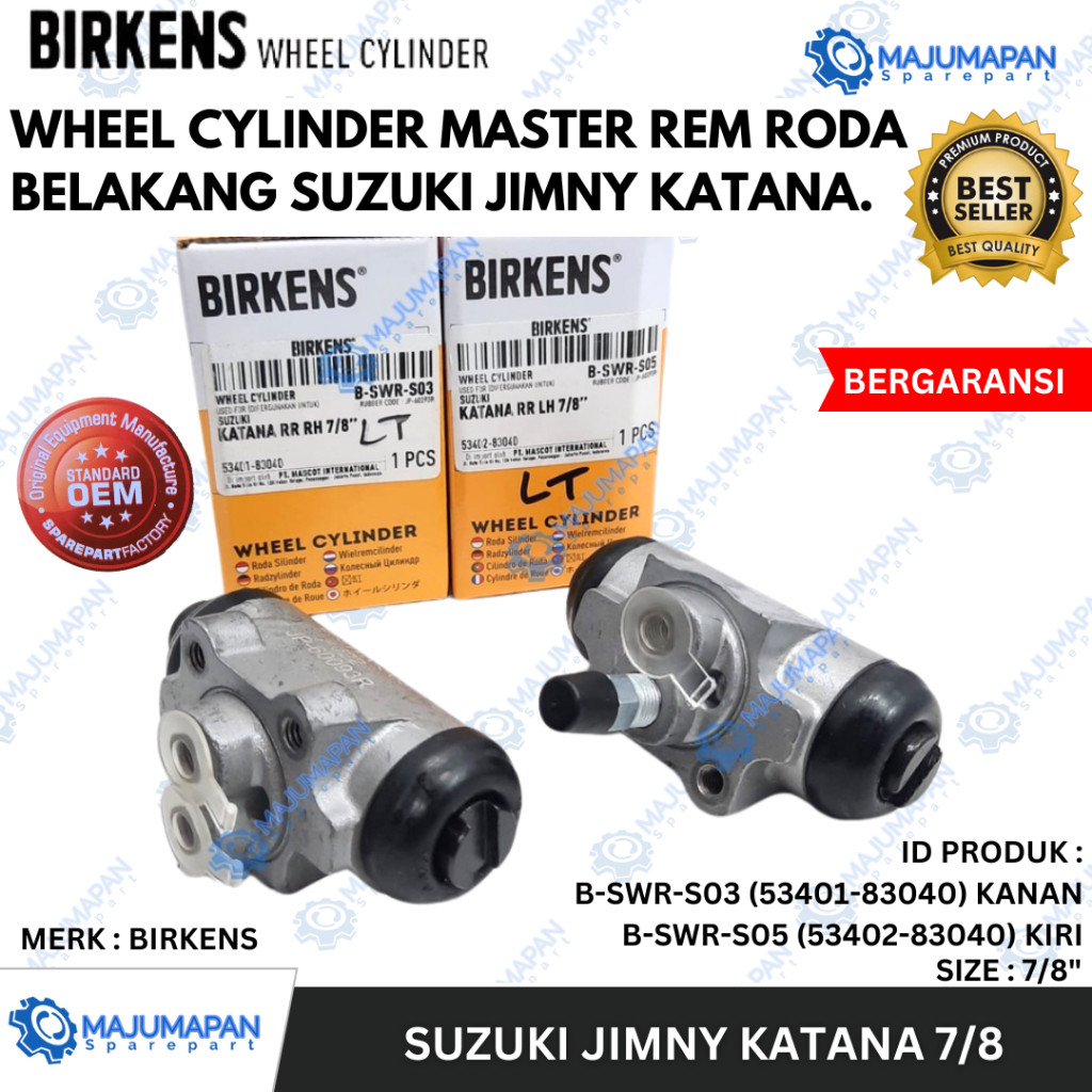 Jual Wheel cylinder master rem roda belakang suzuki jimny katana ...