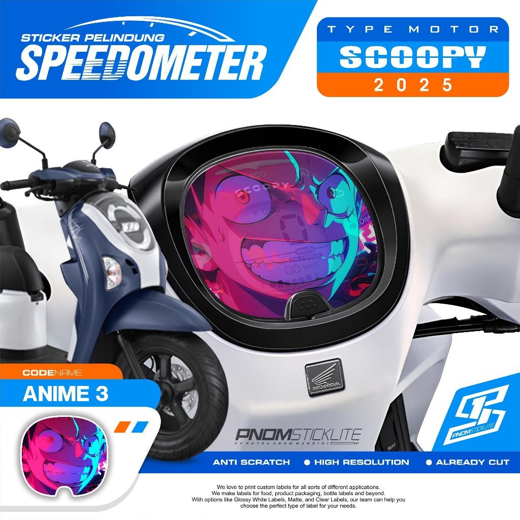 Jual STIKER SPEEDOMETER STICKER ANTIGORES SPIDO MOTOR HONDA SCOOPY NEW ...