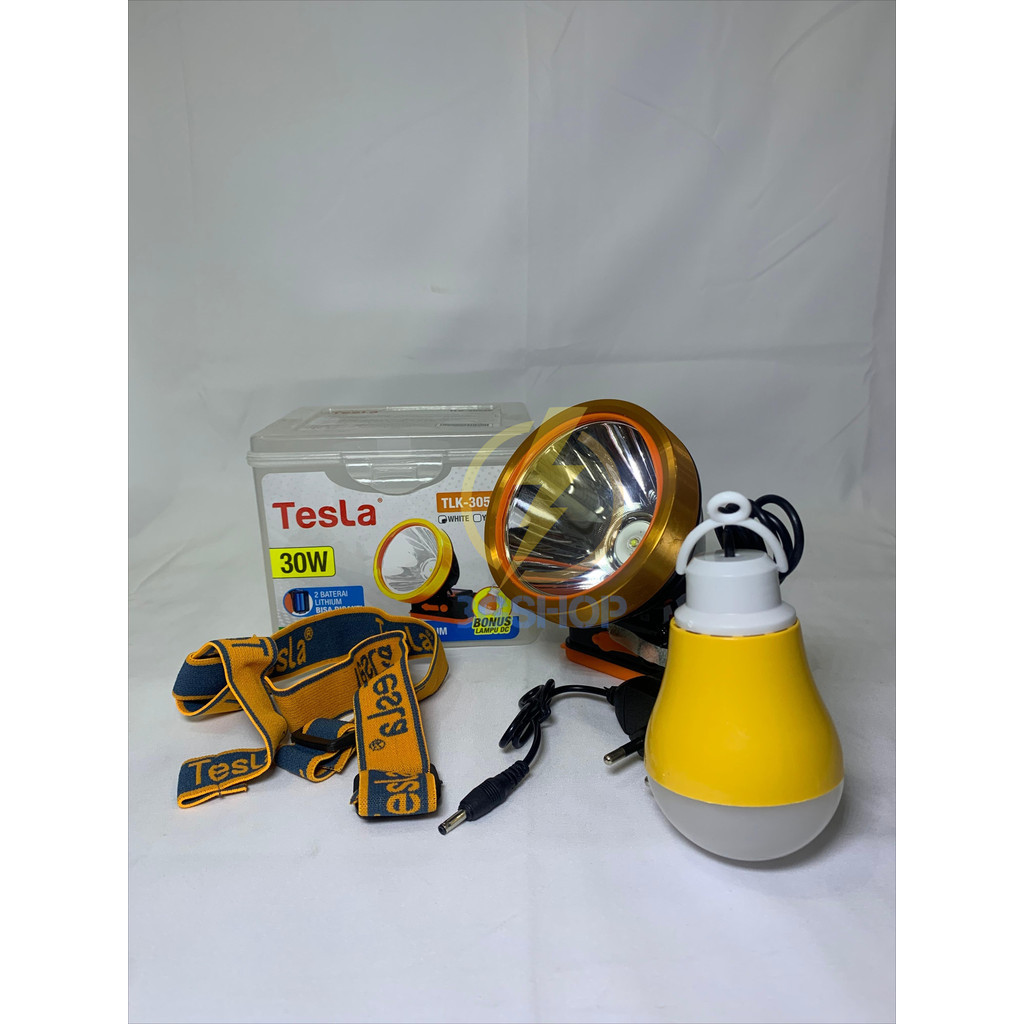 Jual SENTER CAS KEPALA 30W PUTIH / KUNING TLK 3052B TESLA | Shopee ...