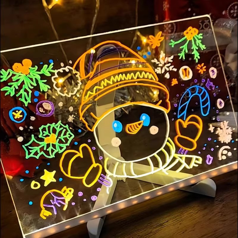 Jual DIY PAPAN AKRILIK LED MEJA IKLAN TOKO CAFE MENU LAMPU LED KREATIF ...