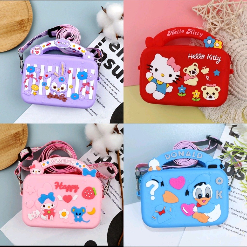Jual TAS JINJING SCHNITZEL SANRIO / DONNUT / DONALD DUCK / MINNIE MOUSE ...