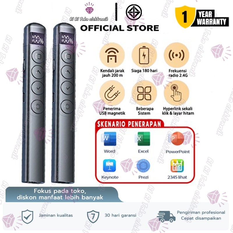 Jual S7 Laser Pointer Wireless Pointer Presentasi PPT Presenter USB ...