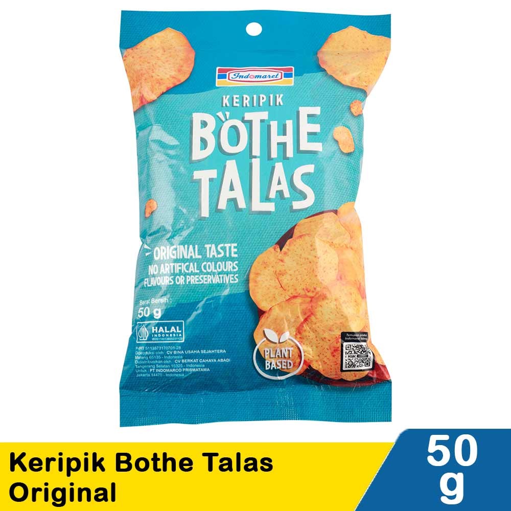 Jual INDOMARET KERIPIK BOTHE TALAS ORIGINAL 50g | Shopee Indonesia