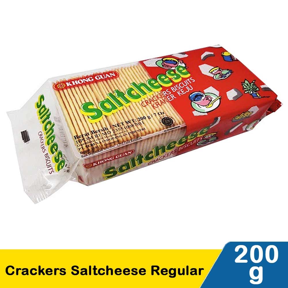 Jual KHONG GUAN CRACKERS SALTCHEESE REGULAR 200g | Shopee Indonesia