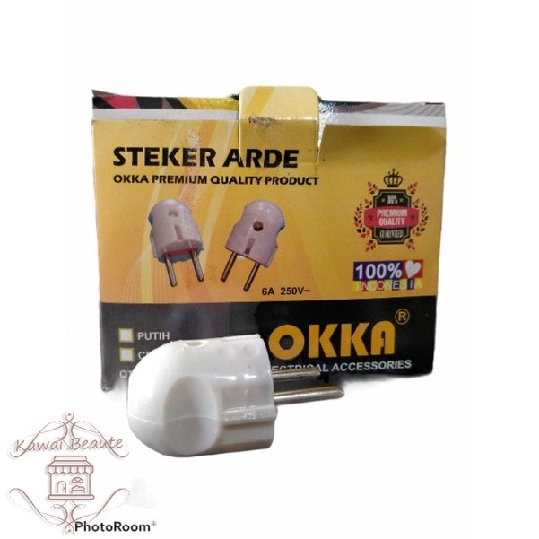 Jual OKKA Steker Arde Bulat /Steker LISTRIK OKKA / colokan bulat OKKA ...