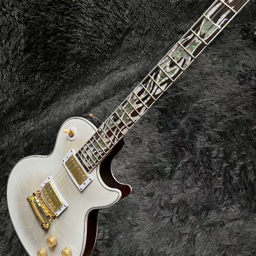 Jual Limited Run Crimson Ice Gray Figured Electric Guitar 3 Piece Flame ...