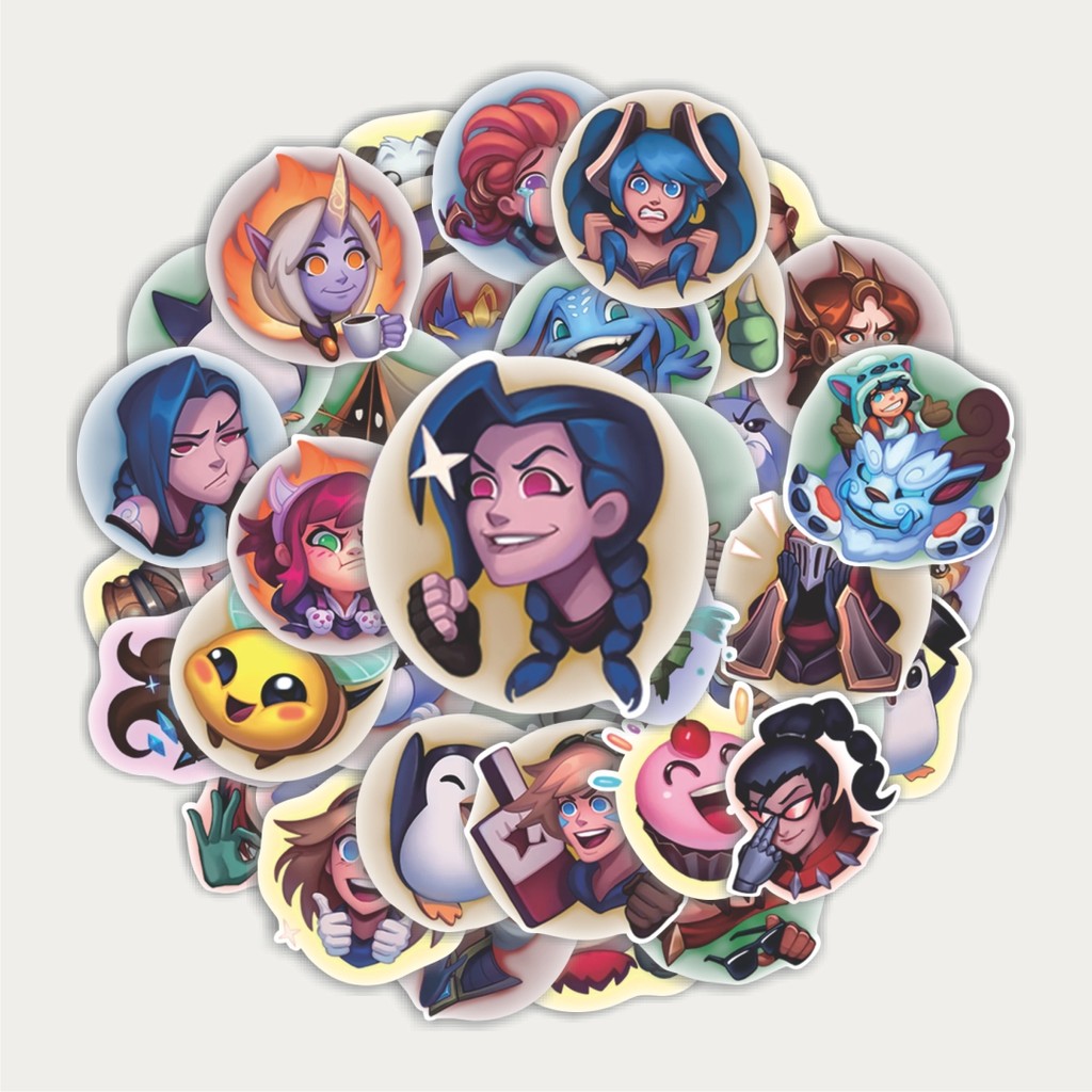 Jual Sticker Pack Stiker LOL Game Emoticon | Sticker TUMBLR | Stiker ...