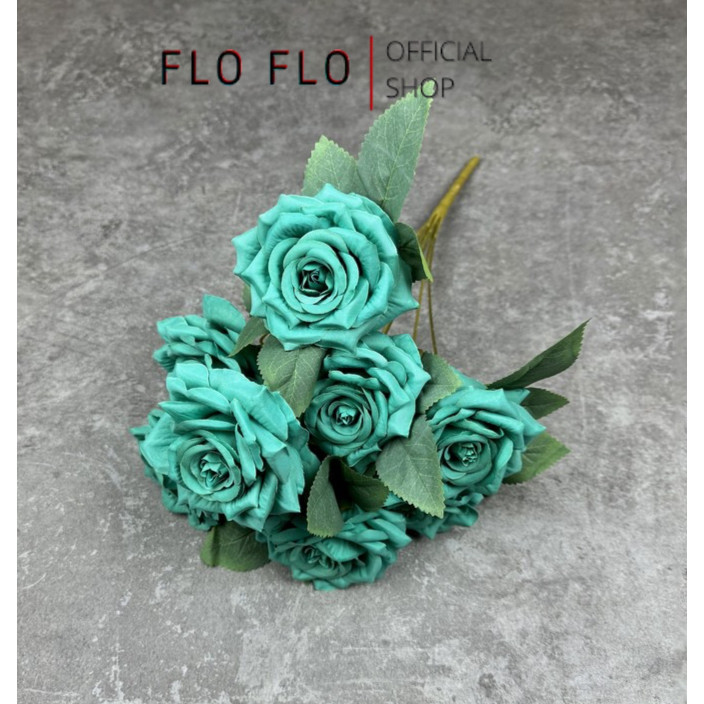 Jual FLO FLO - Bouquet bunga K9 ROSE Mawar Artifisial Dekorasi Tanaman ...