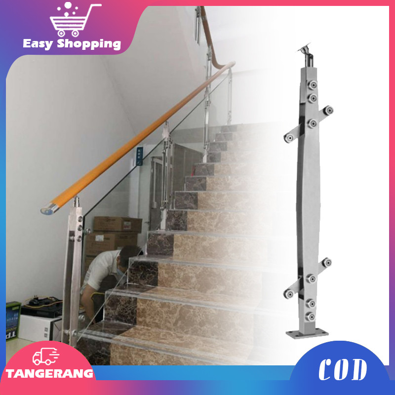 Jual Tiang Railling Tangga Kaca Tiang Railing Stainless Stair Handrail ...