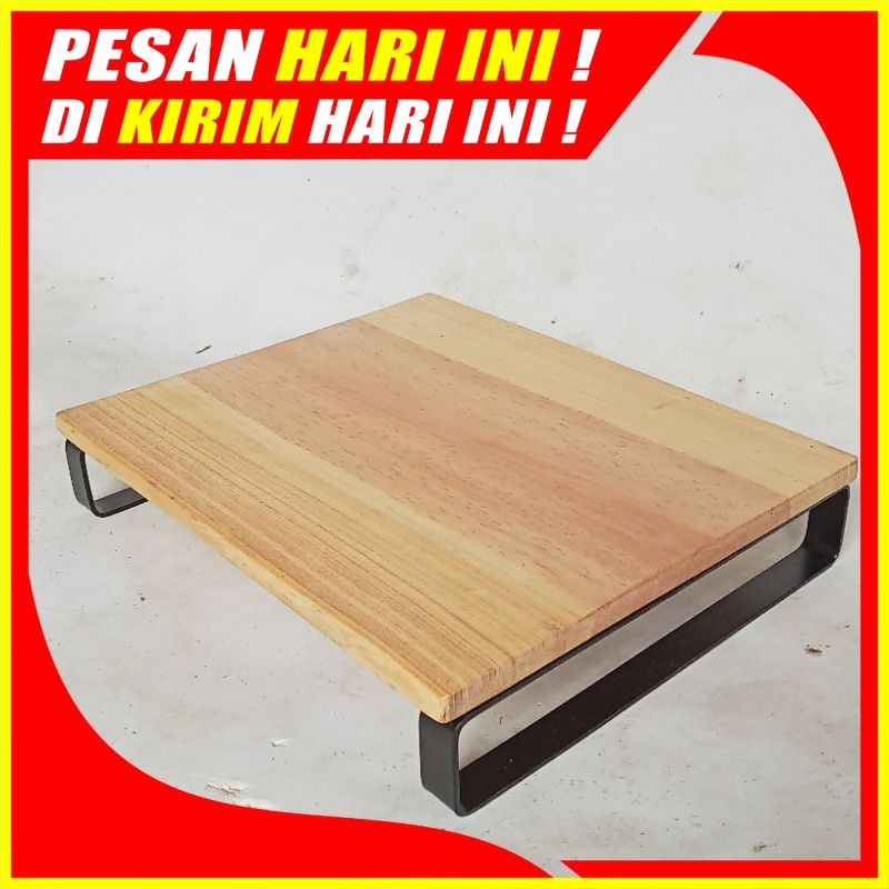 Jual (H161) Meja Monitor Dudukan meja komputer dudukan laptop meja kayu ...