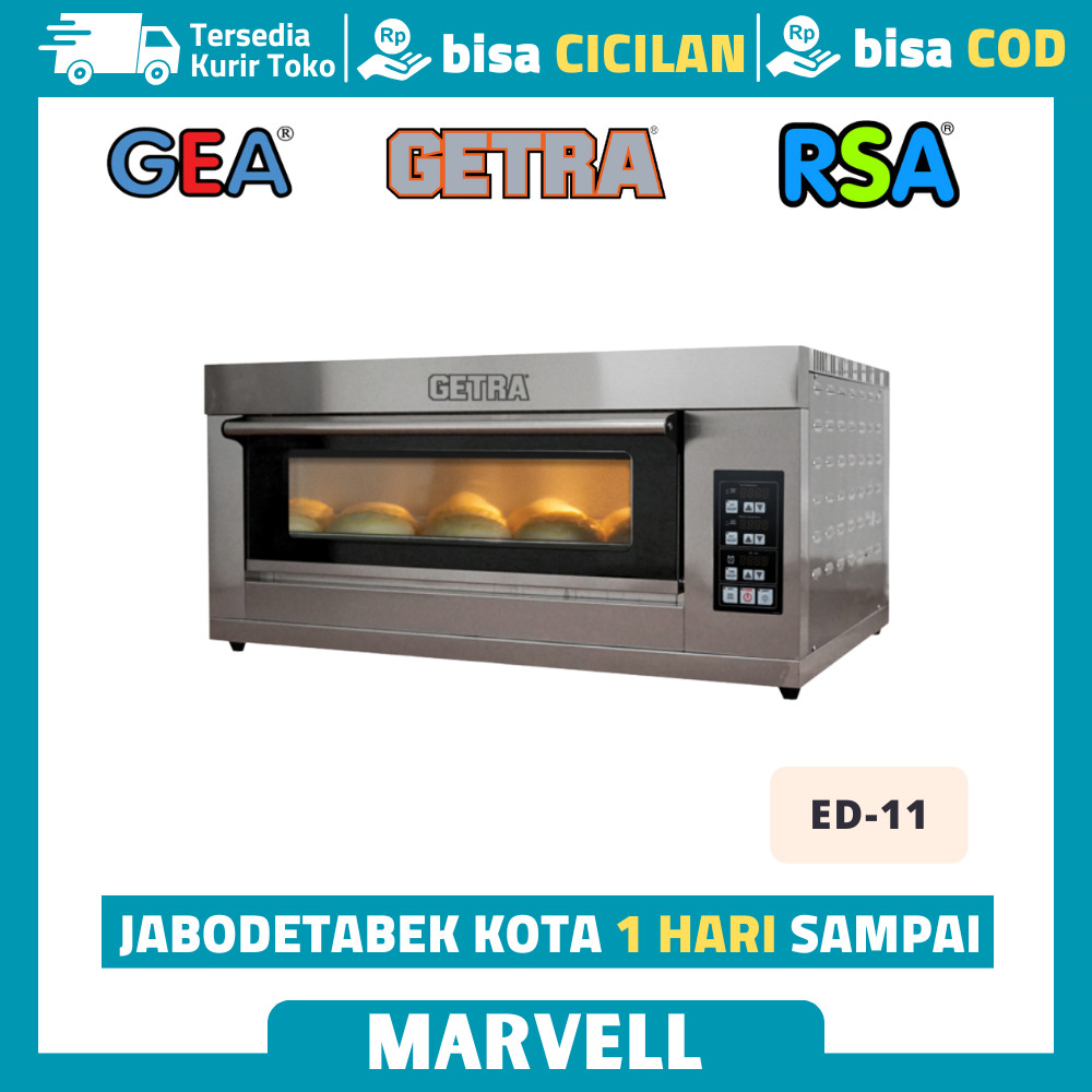 Jual Oven Roti Listrik 1 deck 1 tray Getra ED-11 Electric Baking Oven ...