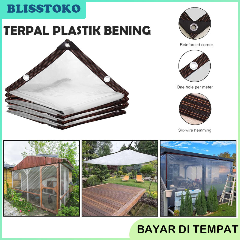 Jual Terpal Plastik Bening PE Tirai Plastik Transparan Bening Clear ...