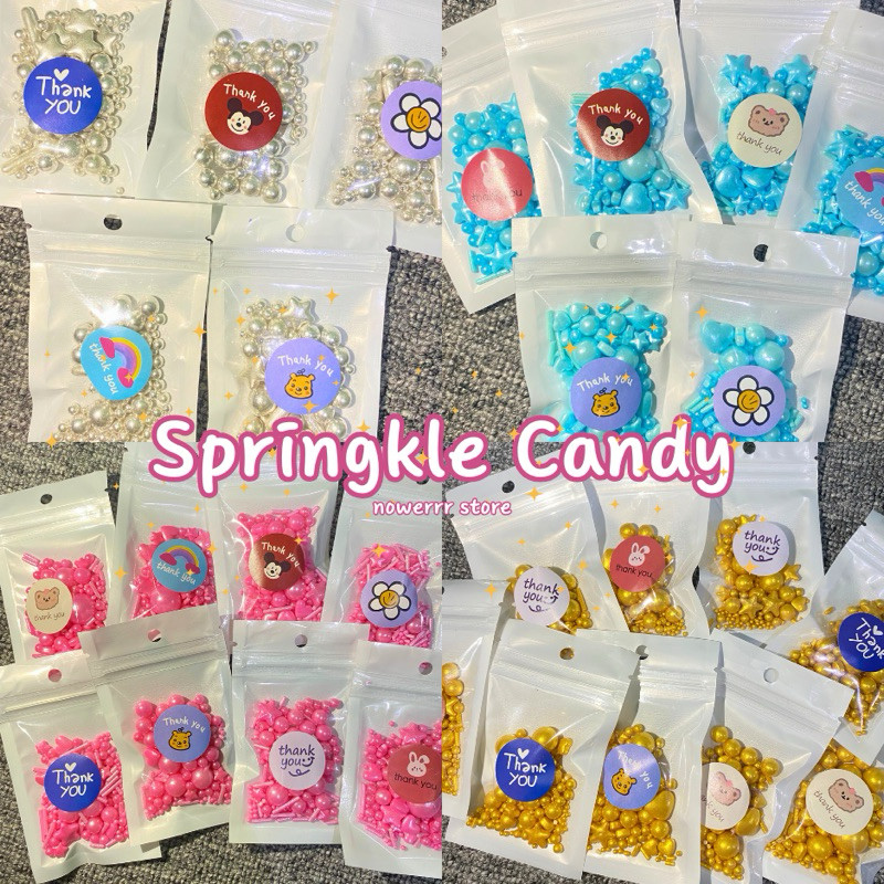 Jual Sprinkle Candy Pearl Hiasan Cake 10gr | Sprinkle Candy Food Grade ...