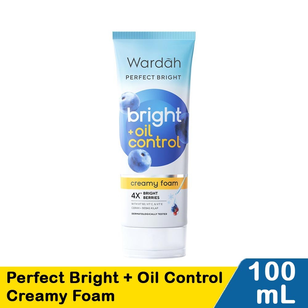 Jual WARDAH PERFECT BRIGHT CREAMY FOAM BRGHT+OIL CNTRL 100mL | Shopee ...