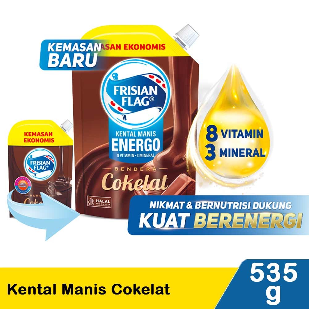 Jual FRISIAN FLAG SUSU KENTAL MANIS COKELAT 545/535g | Shopee Indonesia