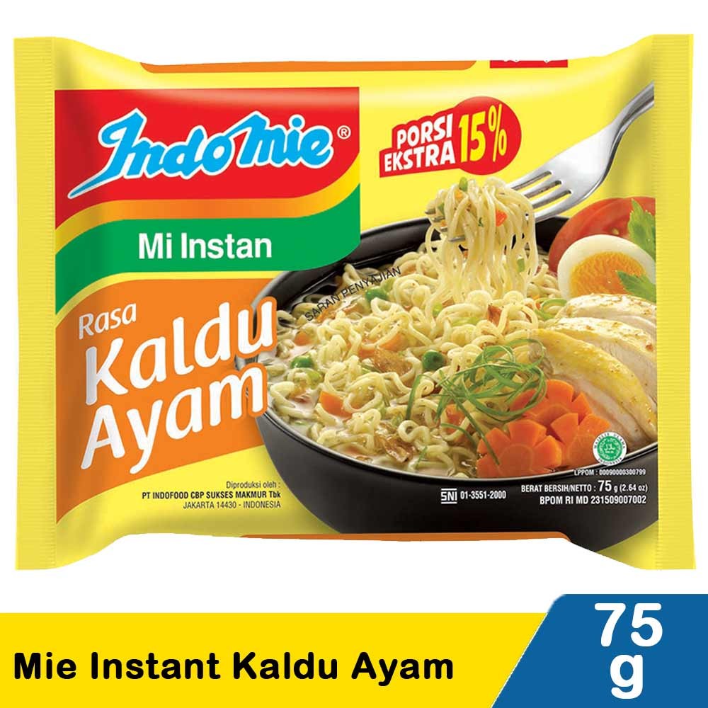Jual INDOMIE MIE INSTANT KALDU AYAM 75g | Shopee Indonesia
