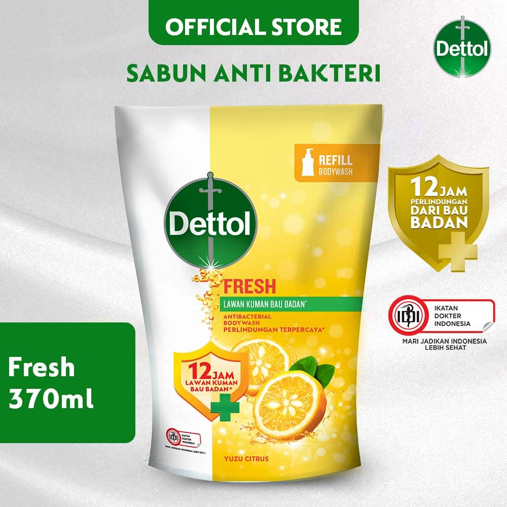 Jual DETTOL BODY WASH ANTI BAKTERI FRESH 410/370g | Shopee Indonesia