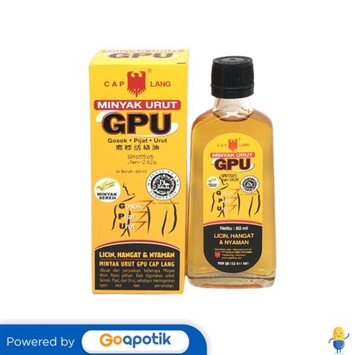 Jual Cap Lang Minyak Urut Gpu 60 Ml | Shopee Indonesia