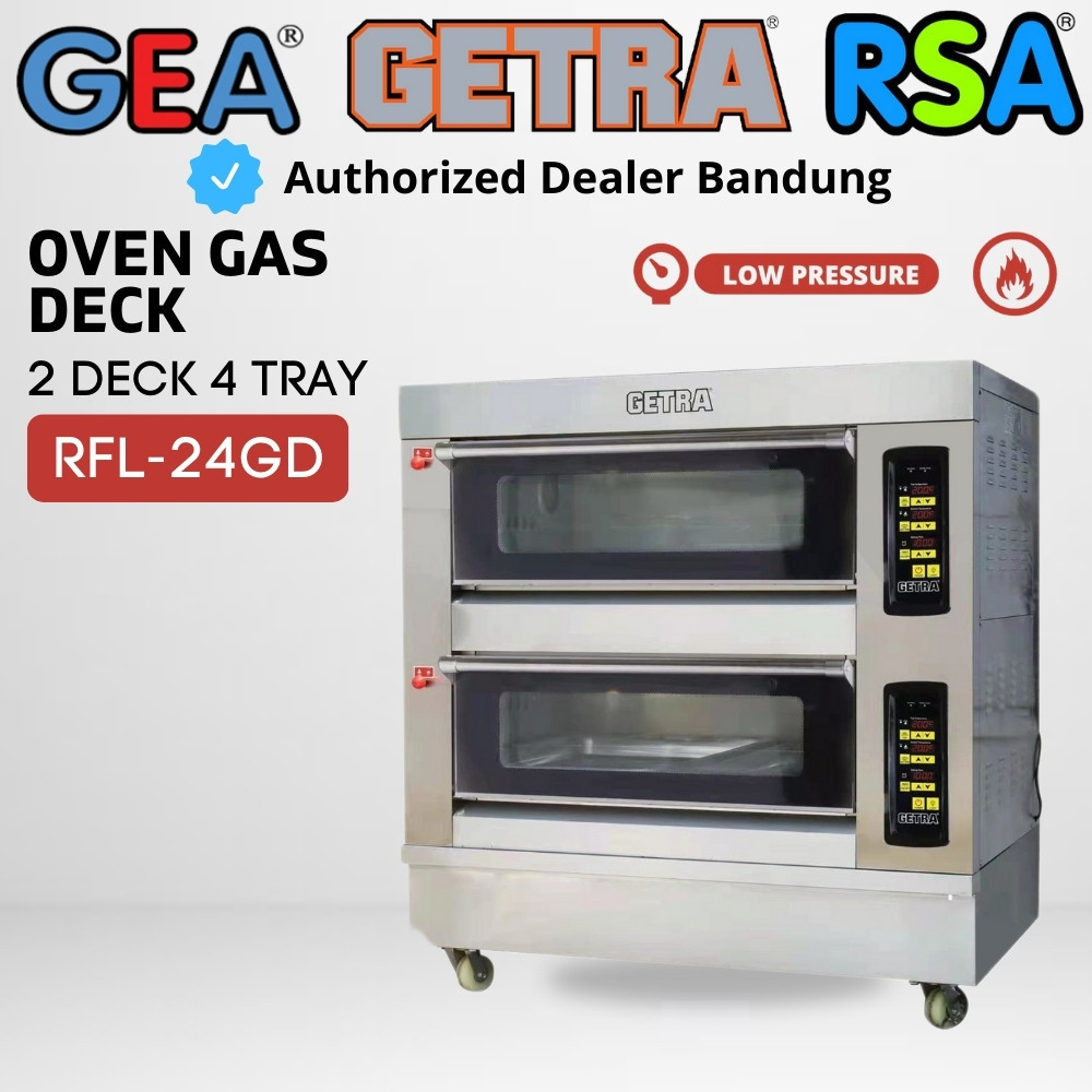 Jual Oven Gas GETRA RFL-24GD Oven 2 Deck 4 Tray Pemanggang Kue Roti RFL ...