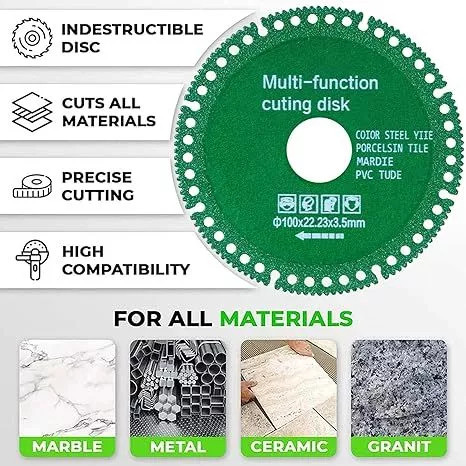 Jual MATA GERINDA HIJAU GERIGI BESI/KAYU/BATU CUTTING DISC DIAMOND SAW ...