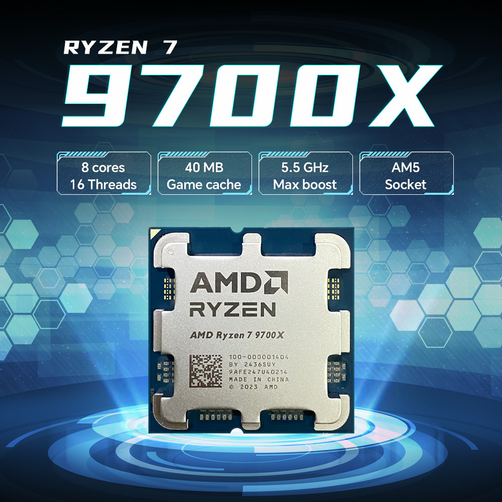 Jual AMD Ryzen 7 9700X 8-Core 16-Thread 4NM L3=32M NEW 3.8GHz Processor ...