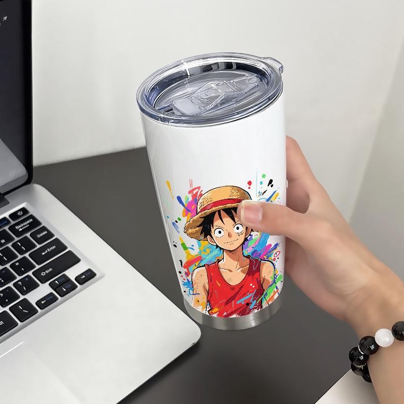 Jual One Piece Luffy Termos Custom Mug Minum Stainless Steel Motif I ...