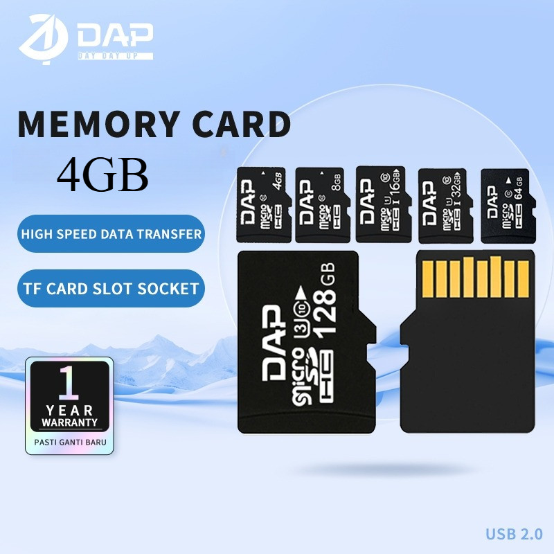 Jual DAP Memory Card SD & TF High Speed Data Tranfer 4GB - Garansi ...