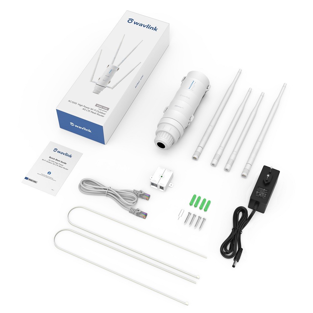 Jual Wavlink 4G LTE Outdoor Router External Antenna AC1200 High Power ...