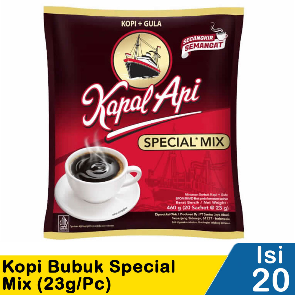 Jual KAPAL API KOPI BUBUK SPECIAL MIX 20x23g | Shopee Indonesia