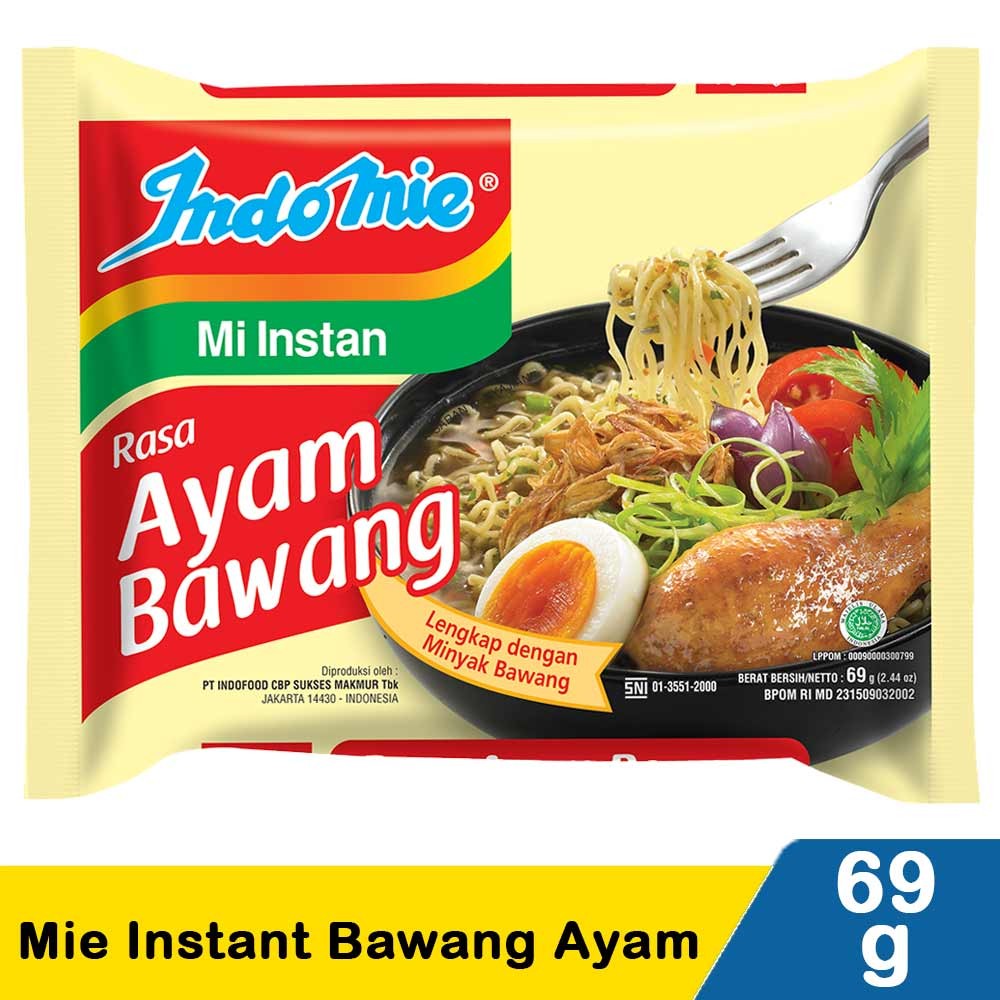 Jual INDOMIE MIE INSTANT AYAM BAWANG 69g | Shopee Indonesia