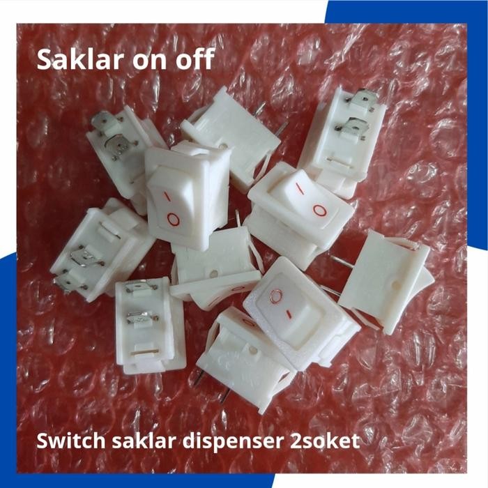 Jual sPaRePaRt SWITCH SAKLAR DISPENSER ON OFF 2 SOKET | Shopee Indonesia