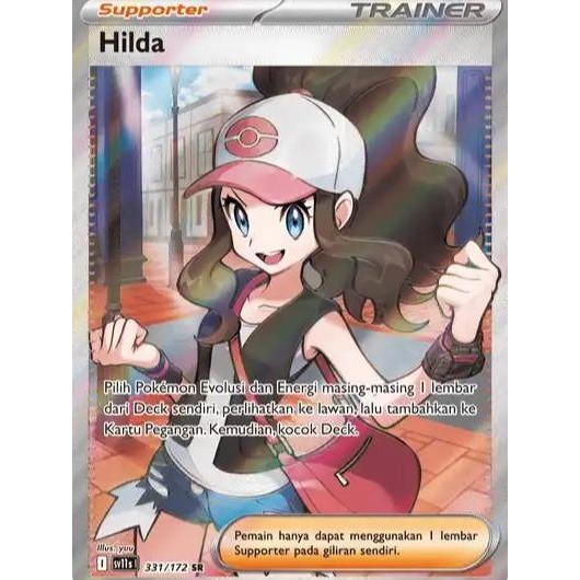 Jual TCG TRAINER HILDA SR 331/172 SV11s HITAM PUTIH KARTU CARD POKEMON ...