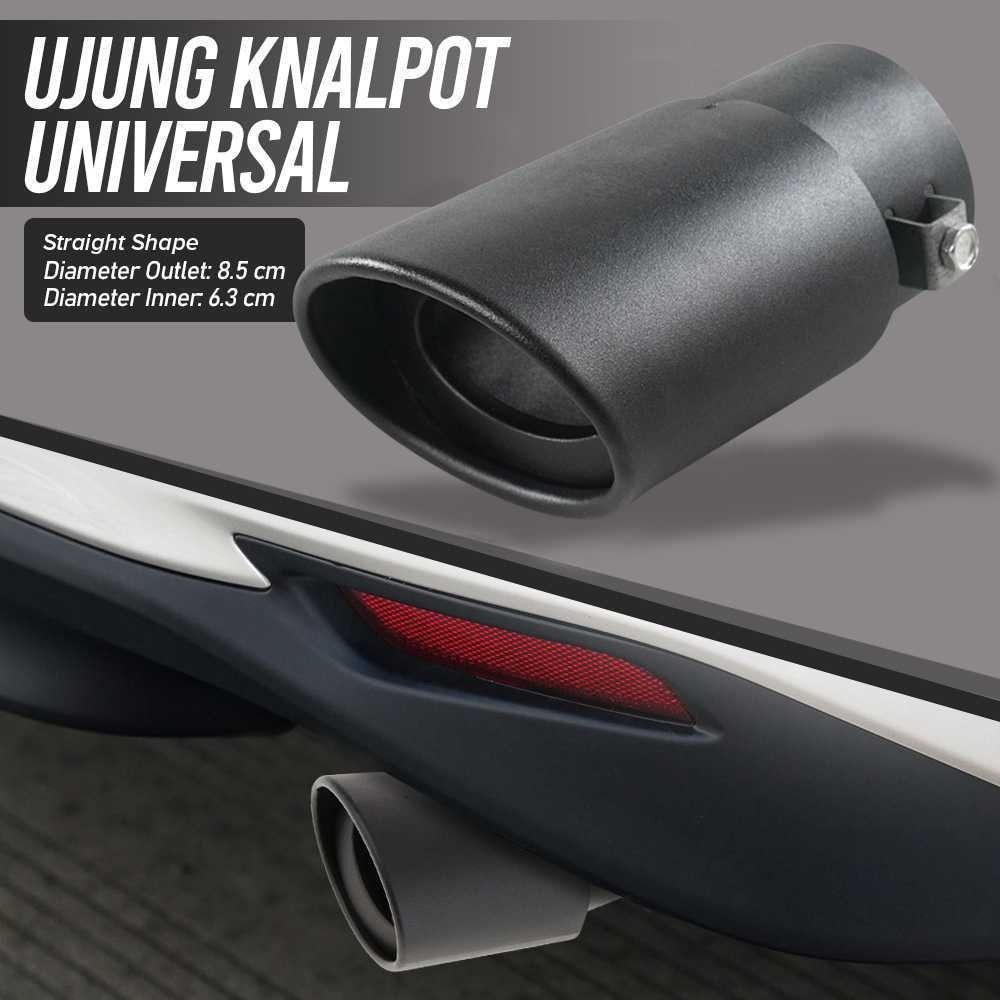Jual Ujung Knalpot Mobil Muffler Exhaust Tip Tailpipe Universal 14.5cm ...