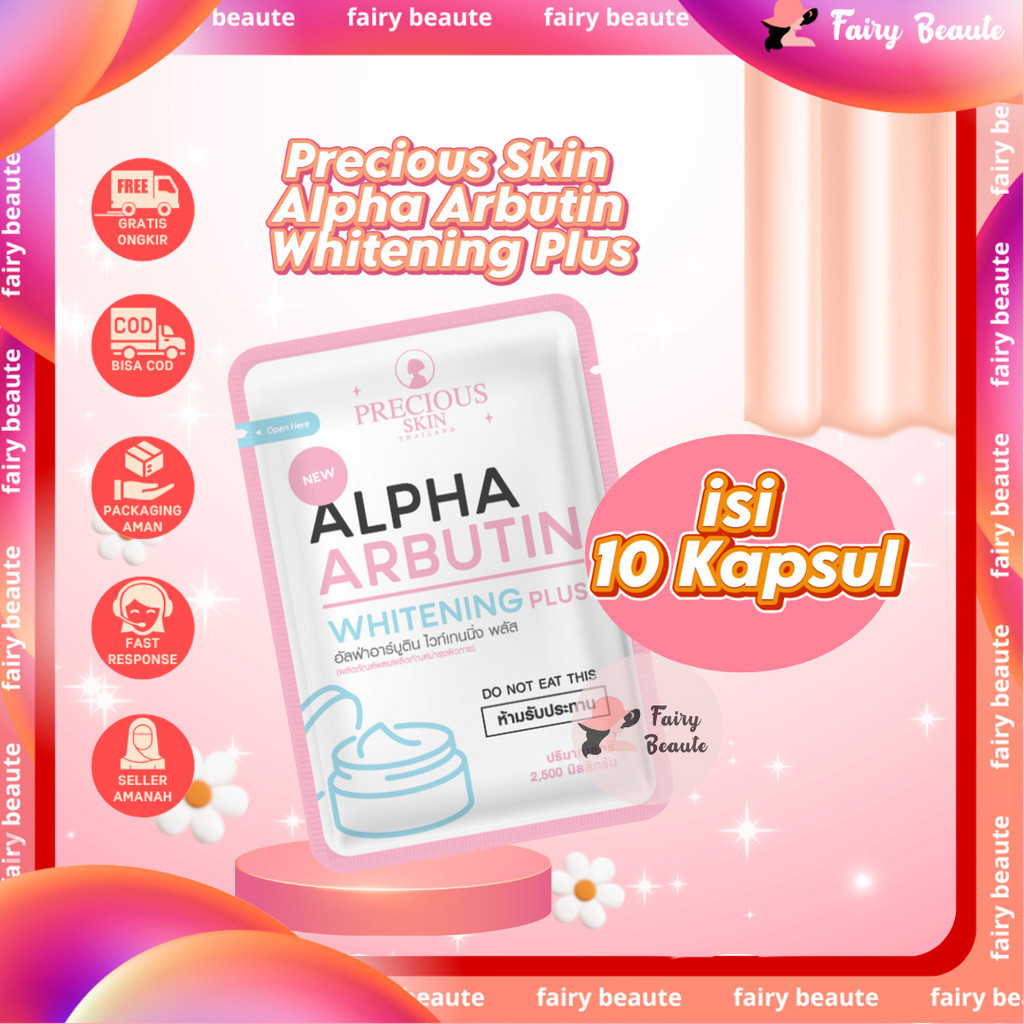 Jual Precious Skin Thailand Alpha Arbutin Whitening 3 Bubuk Lotion ...