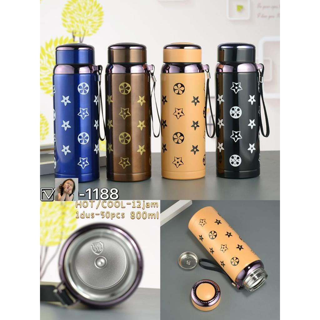 Jual ( SSR )TERMOS VACUM CUP LV 800ML TAHAN PANAS 12 JAM TAHAN DINGIN ...