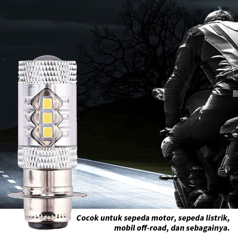 Jual Motor Lampu Bohlam Lampu Depan Led H6 PX15D Sepeda 12V Super ...