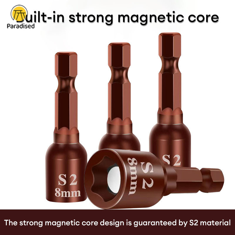 Jual Paradised Magnetic Nut Setter/Adapter Ssocket Hex/Mata Bor Roofing ...
