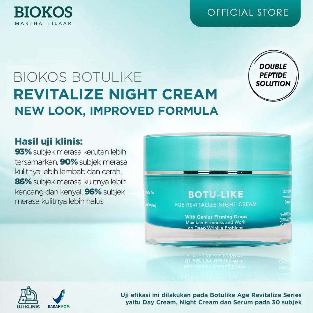 Jual Biokos Botulike Age Revitalize Day Cream SPF30 30 ml | Shopee ...