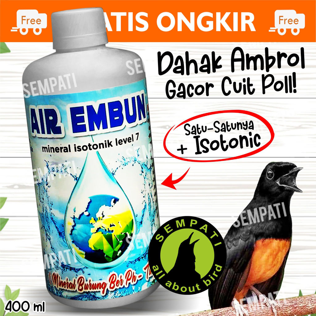 Jual SEMPATI Air Embun Mineral Isotonik Level 7 400 Ml Air Minum Burung ...