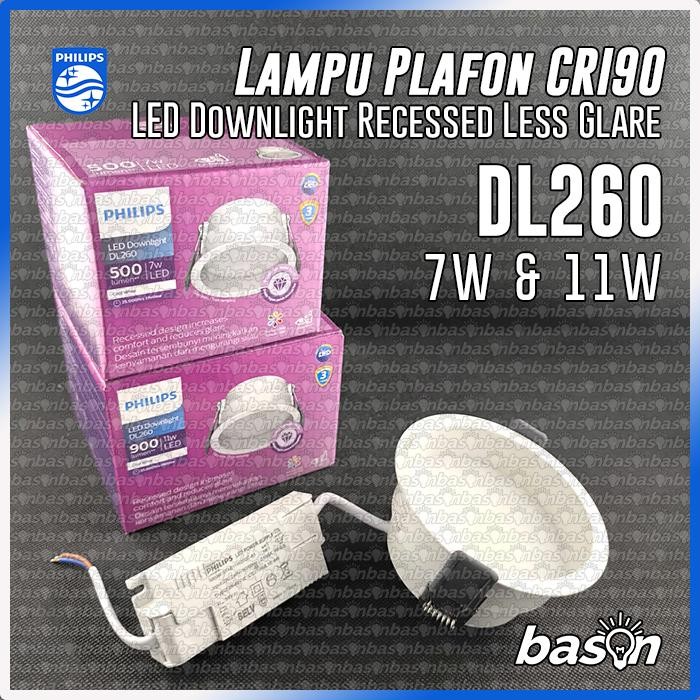 Jual PHILIPS DL260 LED Recessed Downlight 7W 11W CRI90 - Lampu Plafon ...