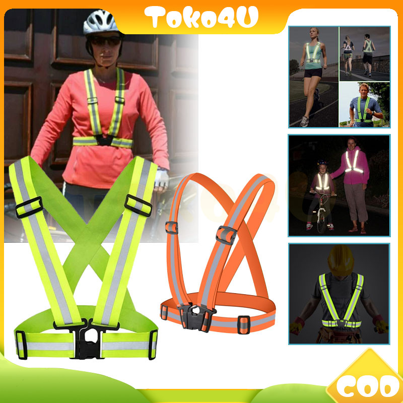 Jual rompi safety karet v elastis/safety vest reflective/rompi elastis ...