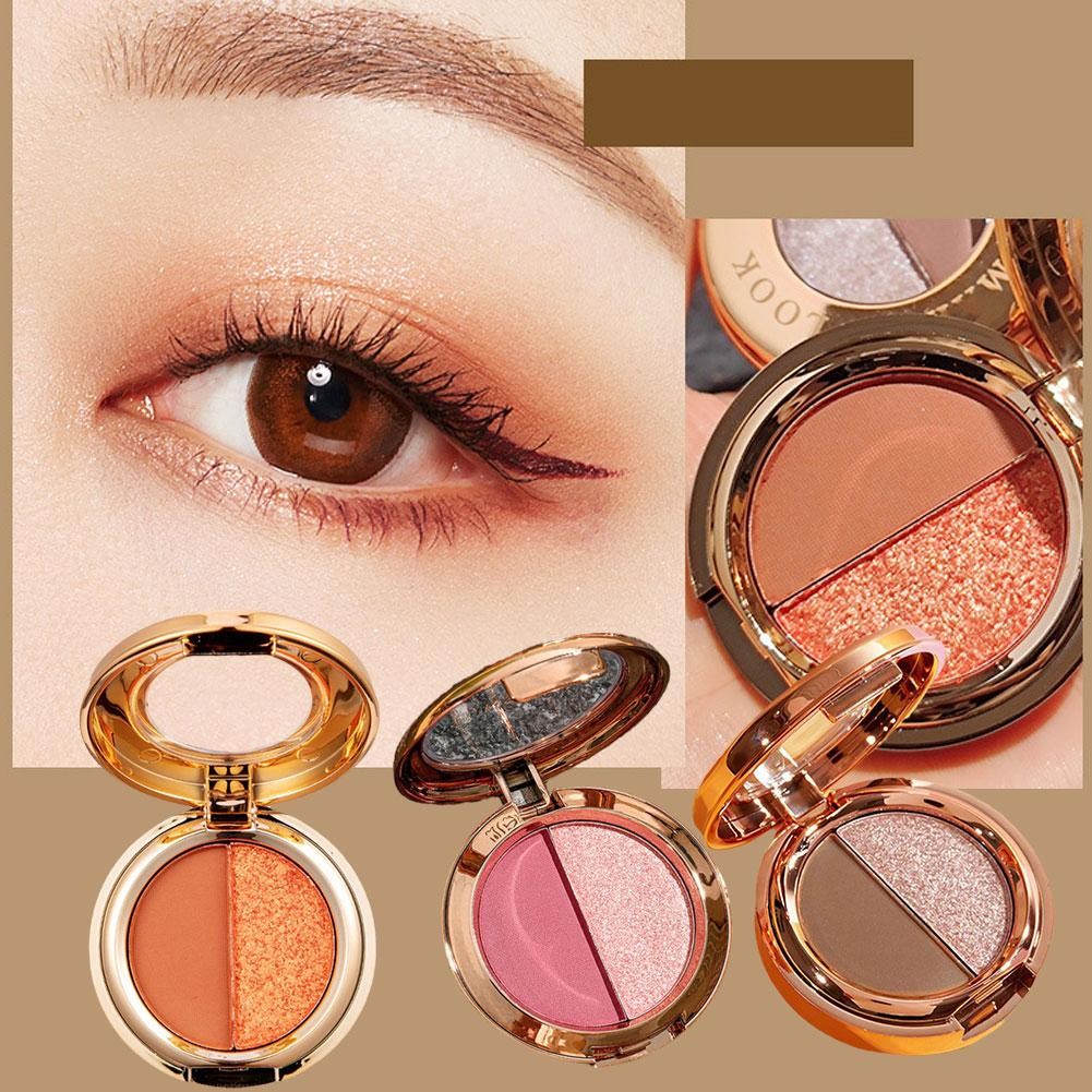 Jual Palet Eyeshadow Gloss Tinggi Dua Warna Labu Oranye Warna Tanah ...
