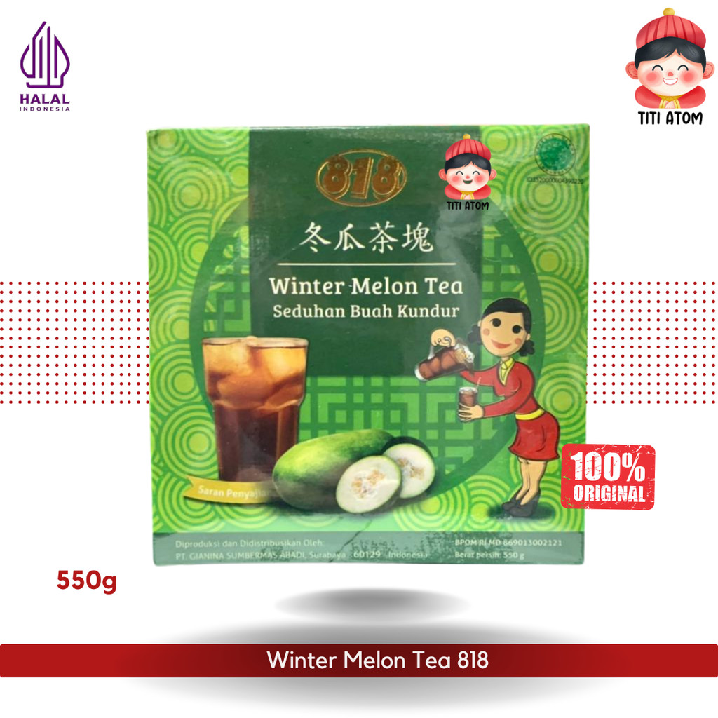 Jual Winter Melon Tea 818 (Teh Buah Kundur/Tong Kua Ja/Dong Gua Cha ...