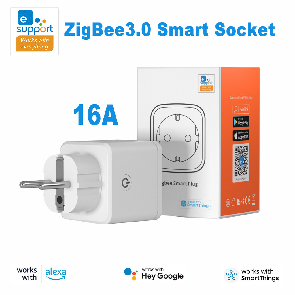 Jual eWeLink Zigbee Smart Socket EU Plug 16A European Standard Socket ...