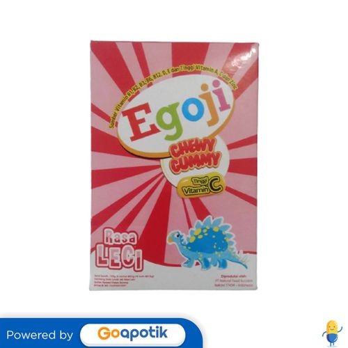 Jual Egoji Chewy Gummy Rasa Leci 10 Gummy Box 5 Sachet | Shopee Indonesia