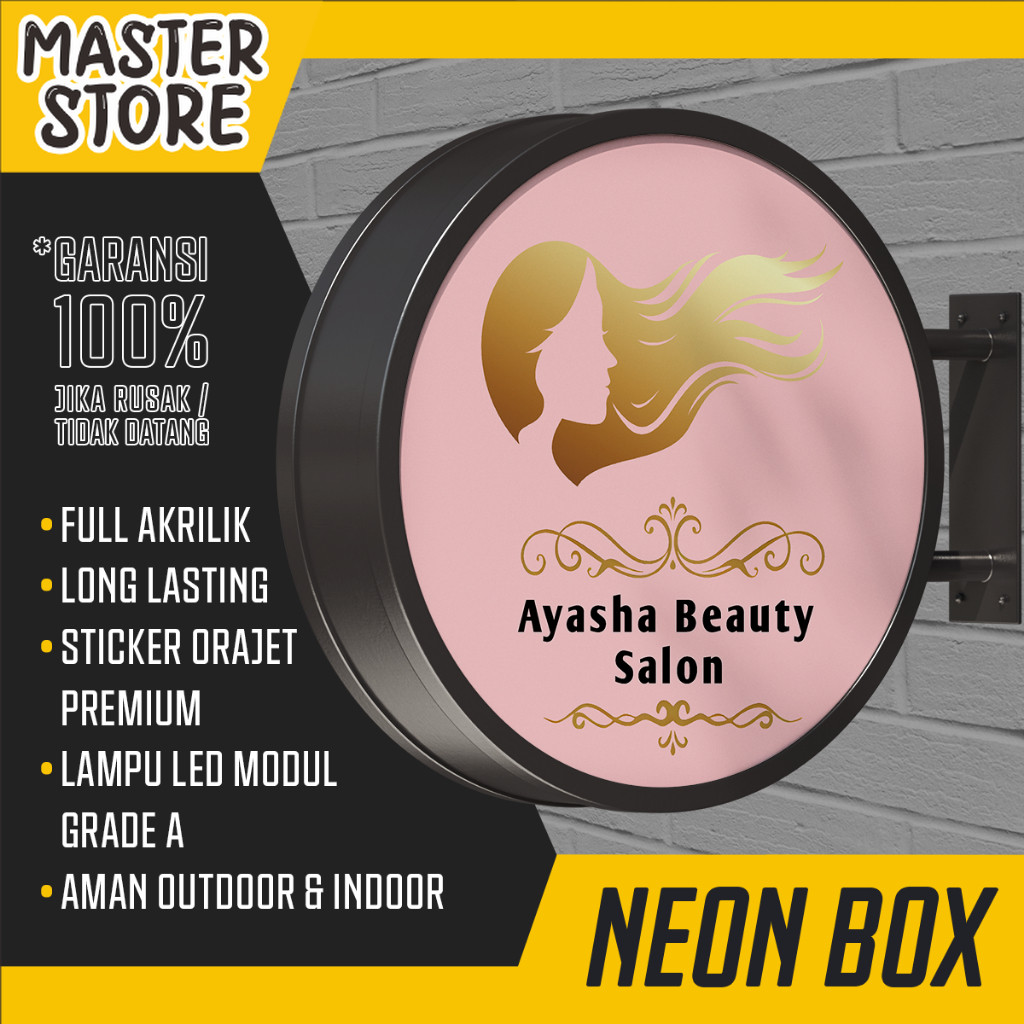 Jual Neon Box Full Acrylic | Persegi Ukuran 80 x 120 cm 1 Sisi atau 2 ...
