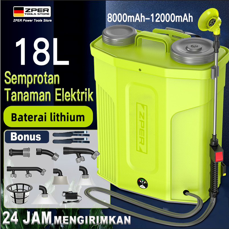 Jual KNAPSACK ALAT SEMPROT HAMA SPRAYER 18 LITER OTOMATIS SPRAYER AKI ...