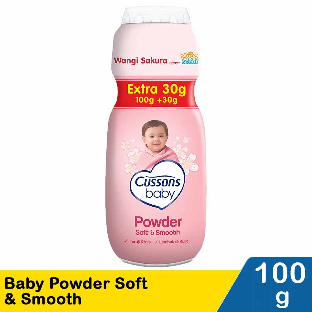 Jual CUSSONS BABY POWDER SOFT & SMOOTH 100g | Shopee Indonesia