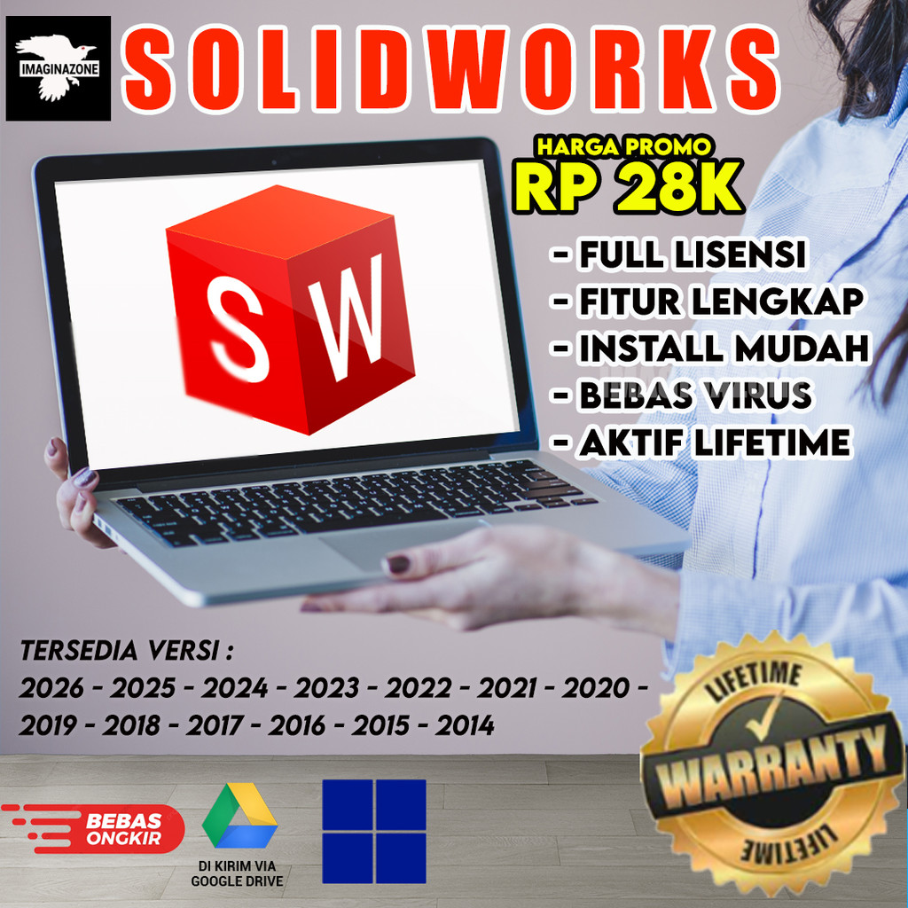 Jual SolidWork 2026 Full Version Original Lifetime + Panduan Instalasi ...